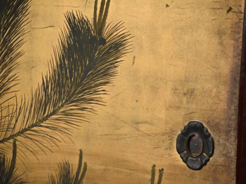 Set of 4 Japanese Meiji Period Gold Leaf Fusuma Doors - Buy Online ...