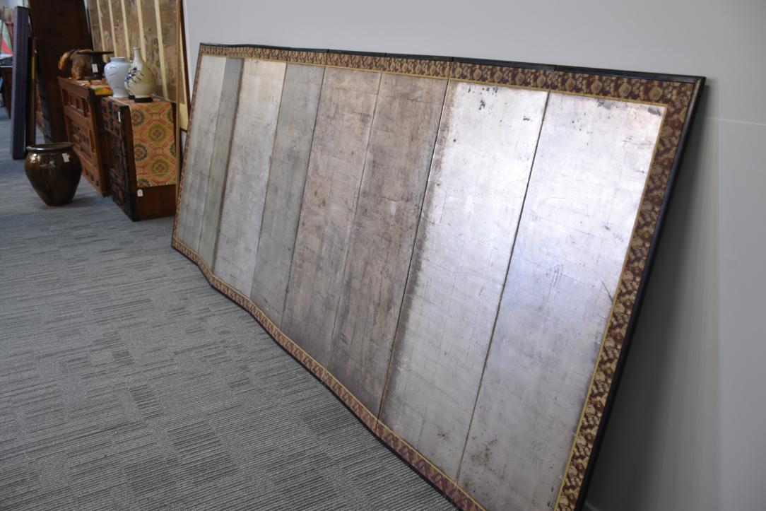 Wabi Sabi on Old Silver Leaf - 8 Panel Screen Width:3500mm - Buy Online ...